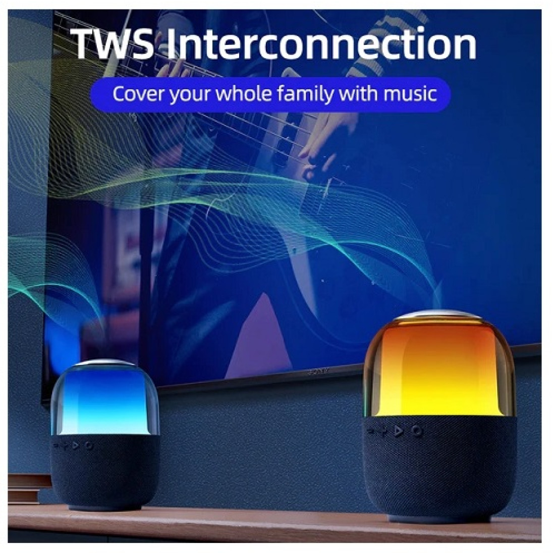 Joyroom Φορητό Ηχείο Bluetooth 8W με RGB φωτισμό JR-ML05
